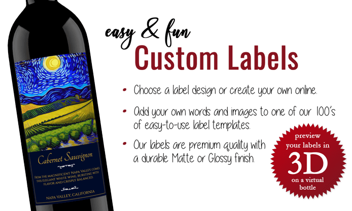 Personalized and Custom Wine Labels - Stoney Creek Wine Press